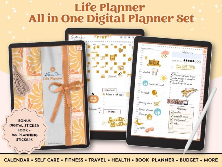 Life Planner Digital Planner Set | Cali Girl Digital