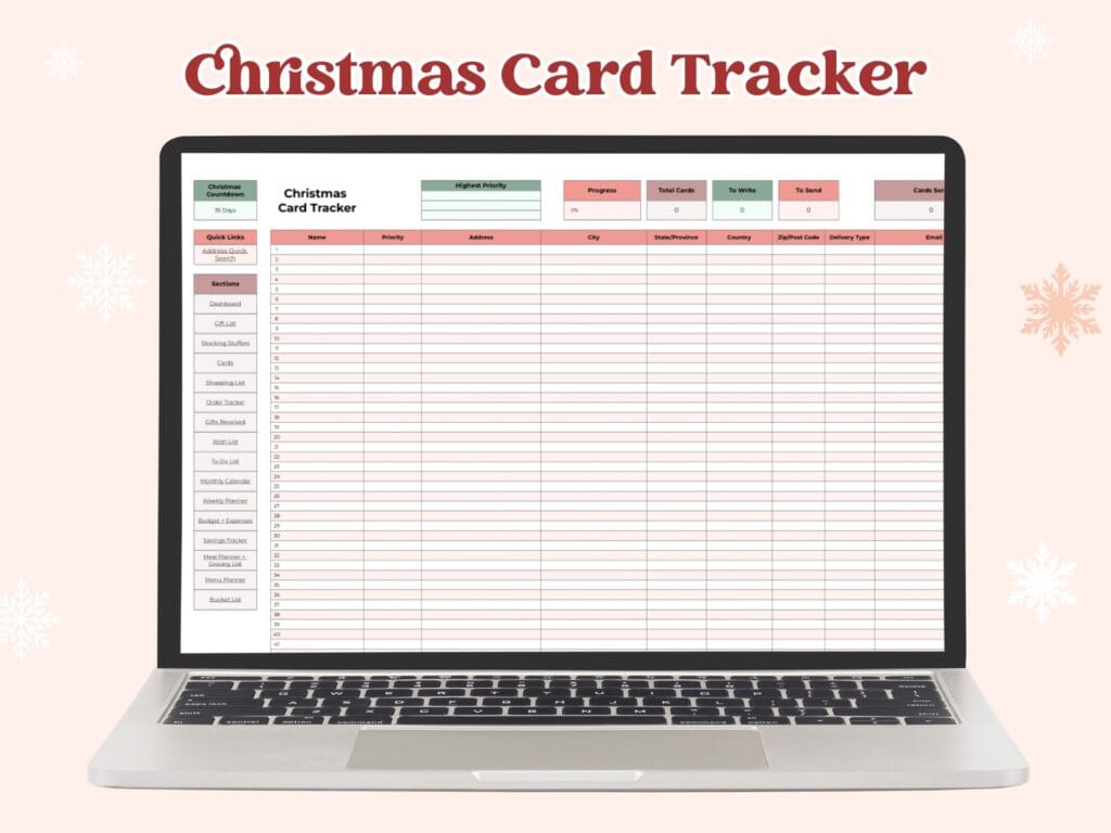 Ultimate Christmas Budget And Planner Spreadsheets | Cali Girl Digital