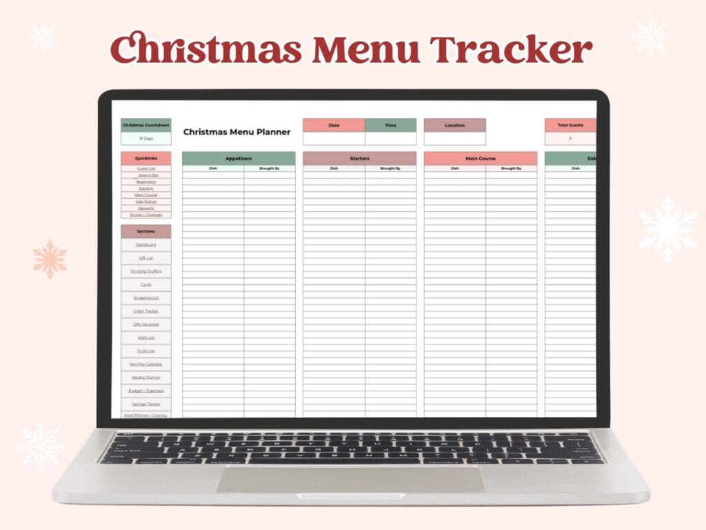 Ultimate Christmas Budget And Planner Spreadsheets | Cali Girl Digital