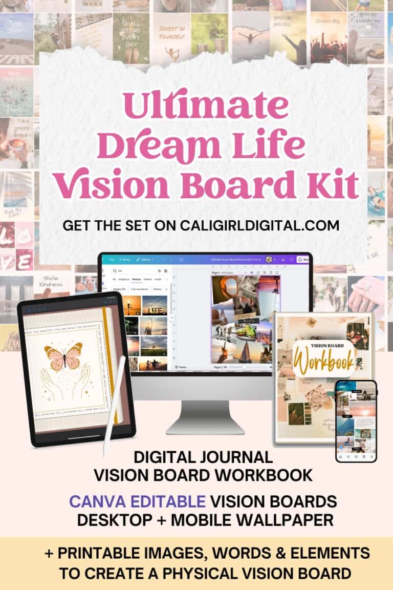 Dream Life Vision Board Kit | Cali Girl Digital