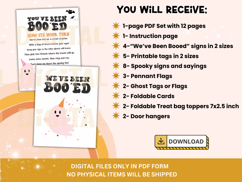 You've Been Booed Boo Basket Set | Cali Girl Digital