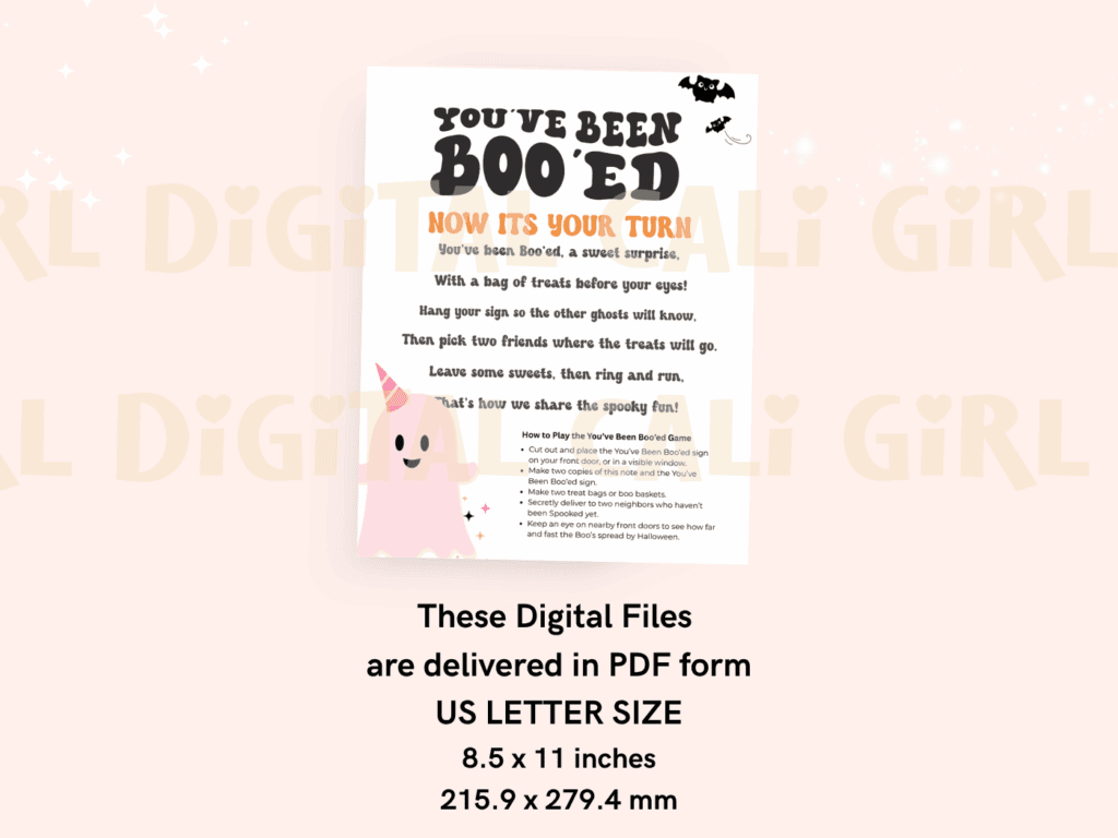 You've Been Booed Boo Basket Set | Cali Girl Digital