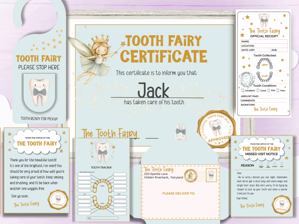 Editable Tooth Fairy Letter Kit | Cali Girl Digital