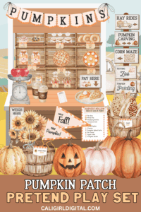 Pumpkin Patch Pretend Play Set | Cali Girl Digital